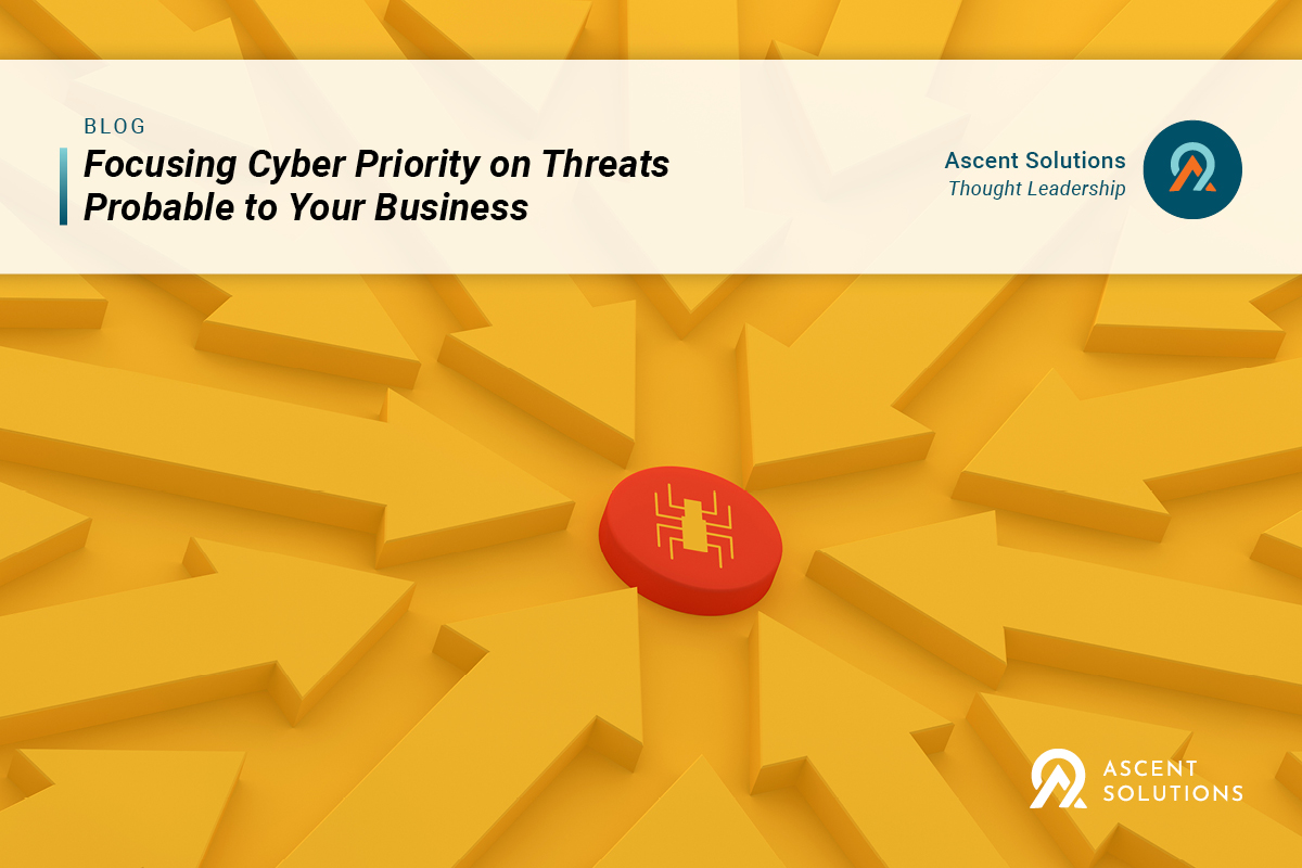 Focus Cyber Priority on Threats Probable to Your Business